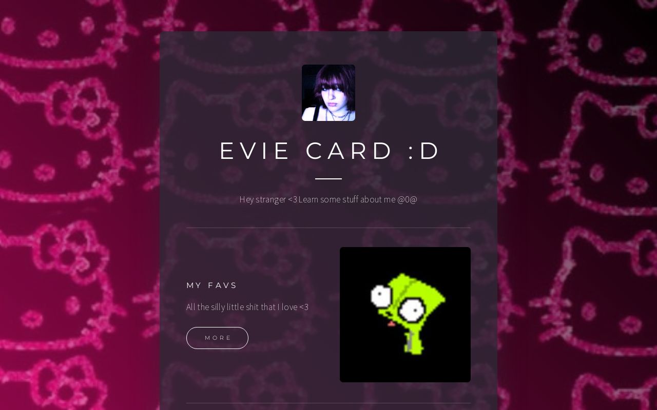 Evie card :D